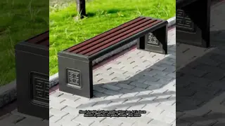 Iron Art Outdoor Leisure Bench - Rest Seating for Park, Courtyard, Mall, Basketball Court & Community