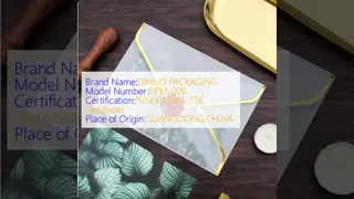 China Custom Gilt Edge Glassine Paper Envelope Bag for Postcard and Greeting Card Packing for sale