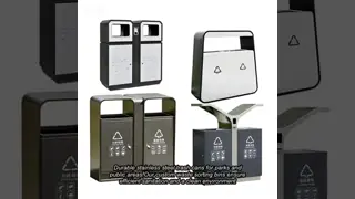 Outdoor Stainless Steel Trash Cans, Public Sanitation Waste Sorting Bins for Parks, Scenic Spots & Public Areas  Custom Trash Can