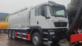 China Howo Vacuum Sewer Cleaner Tank Sewage Tanker Camiones Septic Suction Truck for sale