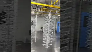 Display of silver-plated shower heads