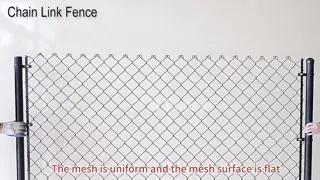 China Customized Plastic Coated Chain Link Fence Plastic Chain Link Fencing for sale