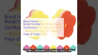 China Flower-Shaped Dish Sponge – Non-Scratch Dual-Side Cleaning Sponge for Kitchen & Dishes for sale