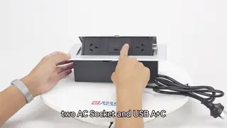 Multi Functional Pop Up Socket Box With Australian GPO For Modern Workspace Table Integration