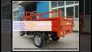 China HUANGHE HH200ZH 3-Wheel Cargo Motorcycle - 200cc Engine, 3000kg Load Capacity, 2000×1300mm Cargo Box for sale
