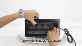 Clean Desk Power Hub Flip Top Socket