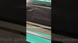 China Biodegradable black flat-bottomed corner support garbage bags, used for packaging toilet paper and Tampon plastic waste rolls for sale