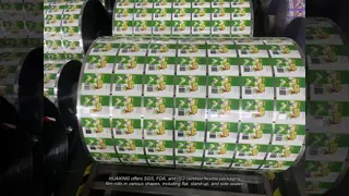 Shaped Flat Stand up Side Sealed Packaging Film Rolls Length per Roll 500 Meters to 5000 Meters Glossy Matte Anti fog Types