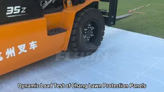 The Ultimate Test: Driving a 4-Ton Truck on Our Turf Protection Board