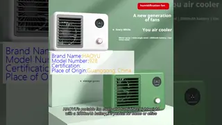 Lightweight Portable Desk Fan with 2000mAh Battery and Humidify Function for Home and Office Use