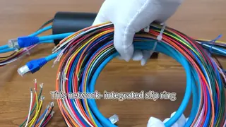 2-channel pneumatic and 20-channel electrical network combination slip ring