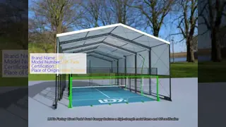 Factory Direct Padel Court Canopy with High-Strength Metal Frame