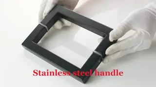 TK-C042 Black glass door handle