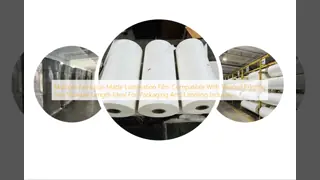 China Multiple Extrusion Matte Lamination Film with 24 Month Shelf Life and Variable Length for Packaging and Labeling for sale