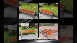 Factory Wholesale Stainless Steel Outdoor Park Bench - Leisure Waiting Seating for Square, Courtyard & Public Areas