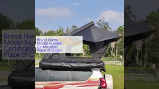 China 2025 New Design X Hinge Hardshell Rooftop Tent with Wooden Case Packaging for Outdoor Camping for sale