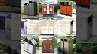 Outdoor Stainless Steel Dustbin