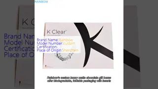 China Custom Luxury Matte Paperboard Biodegradable Chocolate Gift Box with Inserts Foldable Packaging Box for sale