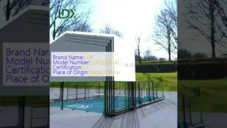Heavy-Duty Padel Court Roof with Steel Structure for Outdoor Courts