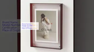 Home Decor Blue Double Sided Acrylic Photo Block Shadow Box Frame 8''X 12''