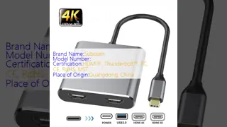 China 4-In-1 Docking Station with 2 Dual 4K HDMI Ports and USB-C Type-C to Dual HDMI Adapter for sale