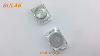 Mitsubishi Elevator Push Button C5MS-1PW12D with White LED 24 VDC Snap-in Mount for Elevator Station