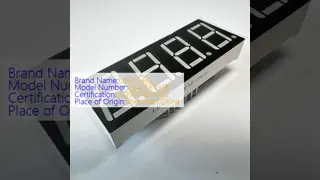 Amber 14.2mm 7 Segment LED Display For Temperature Control