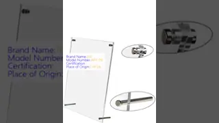 8.5'' X 11'' Modern Acrylic Photo Frame Free Standing Assembled With Metal Pegs