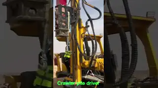 Hydraulic Diesel Pile Driver Foundation Construction Machine Vibration  Pile Driving Equipment