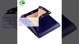 China Heavy Duty 350gsm Waterproof Tarpaulin with 12mm Eyelets Every 15cm for Outdoor Protection for sale