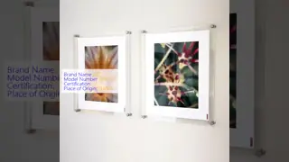 Decoration Floating Acrylic Photo Wall Frames 13'' X 16'' With Metal Standoffs