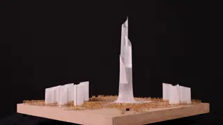 China 1:500 Scale Wooden School Model Handmade with Laser Cutting for Shenzhen Music Academy for sale