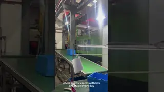 Logistic Storage Plastic Nesting Crate Turnover Box Stackable Transport 400*300*260mm