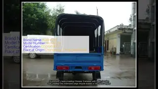 Heavy Loading Chinese 3 Wheeler With Cabin / Three Wheel Cargo Tricycle
