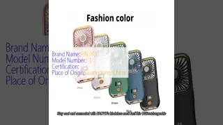 Bladeless Neck Fan with Phone Stand USB Rechargeable Hands-Free Portable Fan