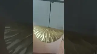 Amber Glass Fallen Leaves Lamp