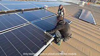 how to install flexible solar panel within 12 seconds