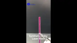 China Synthetic Ruby Laser Rods (Cr:Al₂O₃) for Laser Equipment Length up to 200 mm for sale