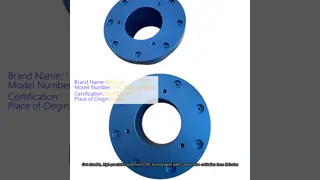Custom Blue Oxidation CNC Turning Parts Aluminum with Durable High Precision