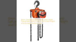. Ton Lever Hoist 8mm Chain
