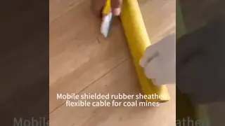 China 0.66KV/1.14KV 4 Cores Rubber Sheath Copper Core Cable Underground Mining Cable for sale