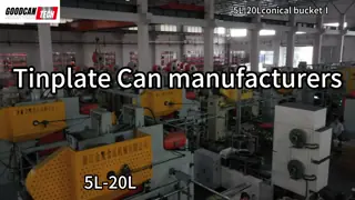 20L Tin Pail For Paint Chemicals With Metal Cover Look Ring