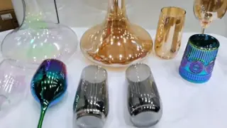 Comparison before and after the glass cup coating process