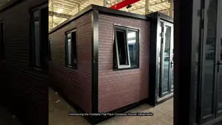 Foldable Flat-Pack Container House - Detachable, Fully Mobile & Easy-Assemble Prefab Unit for Cross-Border Use