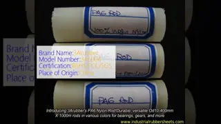 China Virgin Nylon PA6 Plastic Rod with High Tensile Strength and Wear Resistance for Industrial Applications for sale