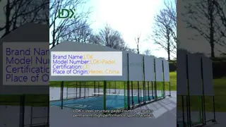 Steel Structure Padel Court Roof for Permanent Sports Facilities
