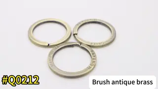 Old Fashion Style Promotion Gift Key Chain Ring Anti Brass Plated OEM Split Ring