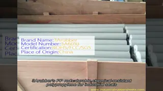 White Grey PP Rod / Polypropylene Rod For All Kinds Industrial Seal