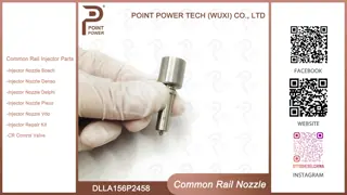 DLLA156P2458 / 0 433 172 458 Common Rail Nozzle For Injectors 0445110652
