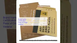 Printable Custom Side Gusset Cardboard Envelope Mailer Rigid Paper Mailing